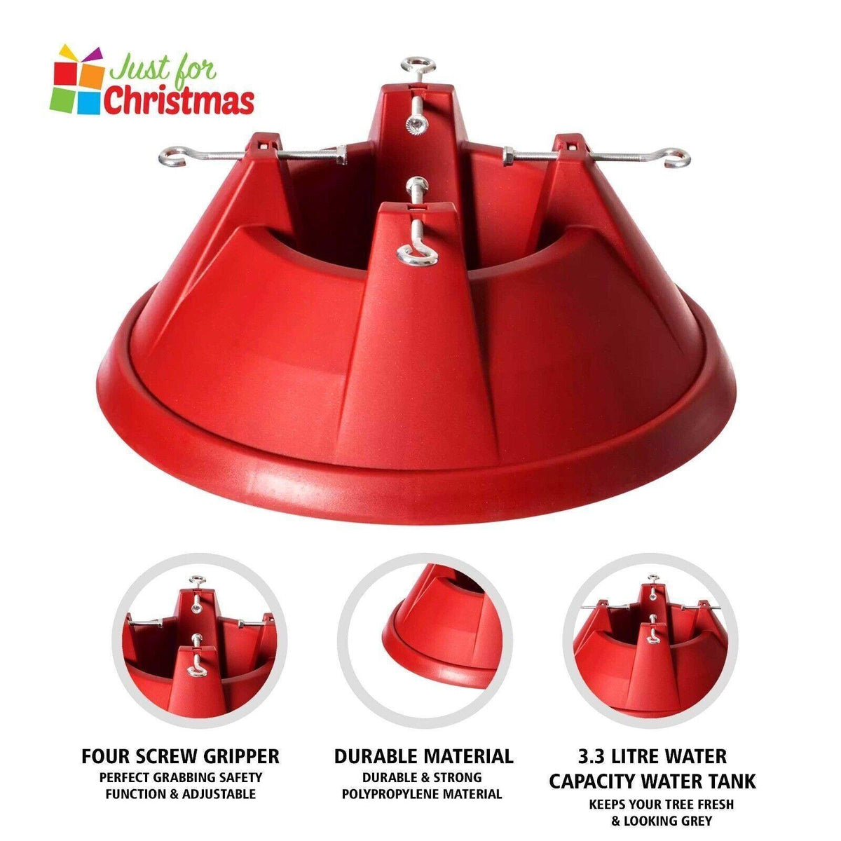 🎄Christmas Tree Stand For Real Tree Heavy Duty Xmas Water Tank Tree ...