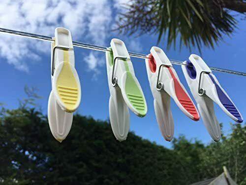 20M Clothes Line Washing Laundry Line Metal Core Plastic Coated Rope ...