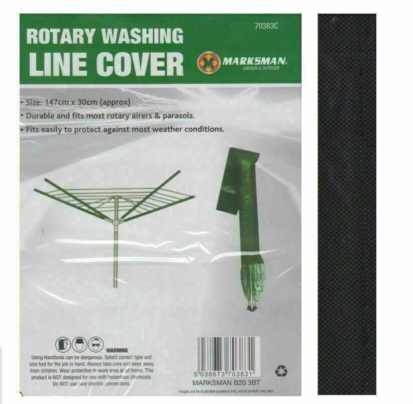 2x Waterproof Rotary Washing Line Cover Clothes Airer Garden Parasol ...